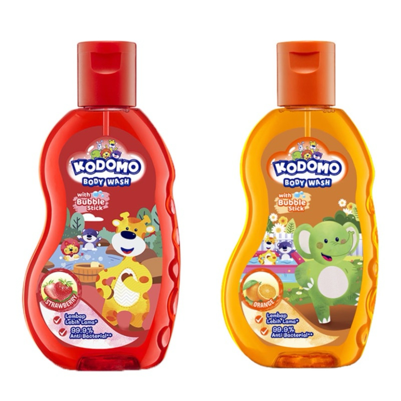 Jual Kodomo kids Baby Body Wash ada varian Strawberry dan orange 200ml ...