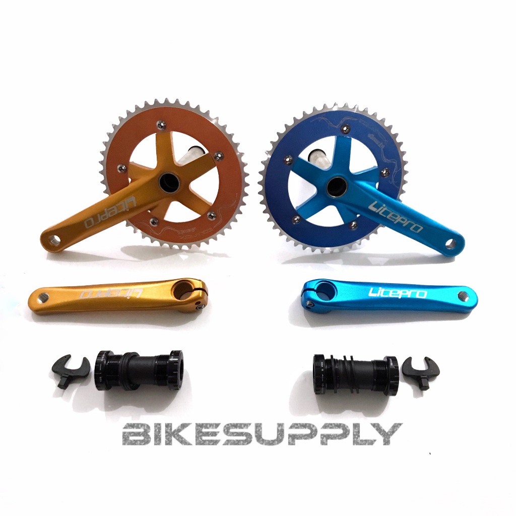 Jual Crankset / Crank Set Sepeda Fixie 46T Single Speed Fixed Gear ...