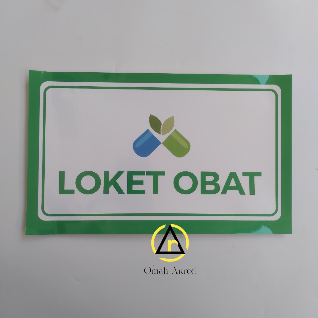 Jual Stiker Loket Obat - Farmasi - Pharmacy - Apotek | Shopee Indonesia