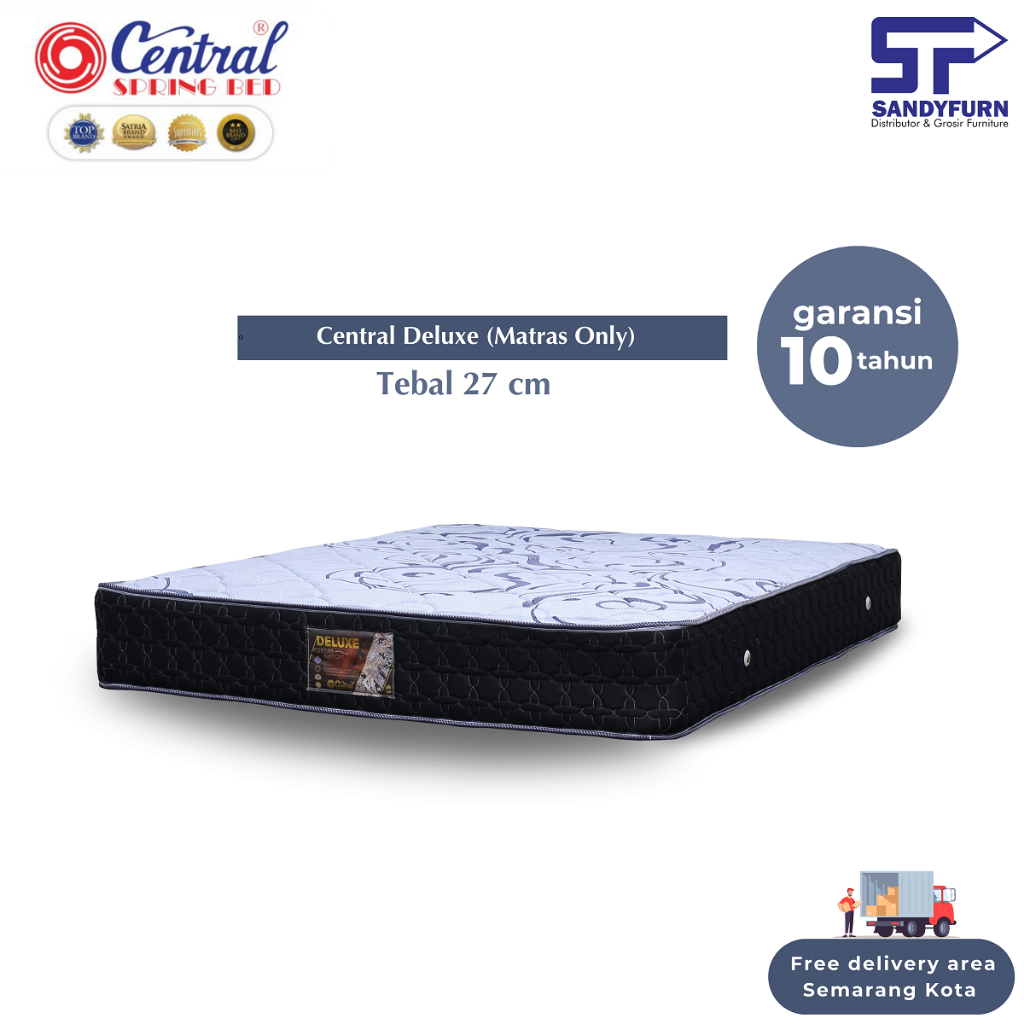 Jual CENTRAL Spring Bed - Deluxe - Semua Ukuran - Kasur + Sandaran ...
