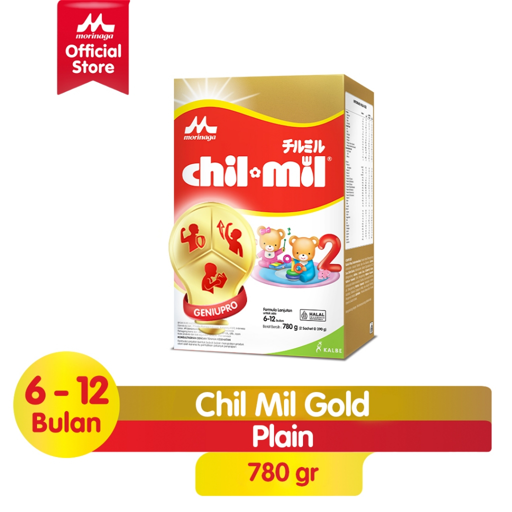 Jual Morinaga Chil Mil Gold Geniupro Formula Bayi Usia 6-12 Bulan 780g | Shopee Indonesia