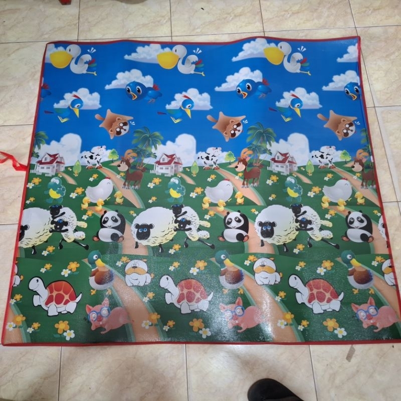 Jual Tikar gambar biasa/Tikar motif /karpet kecil ukuran 120 X 130 cm ...