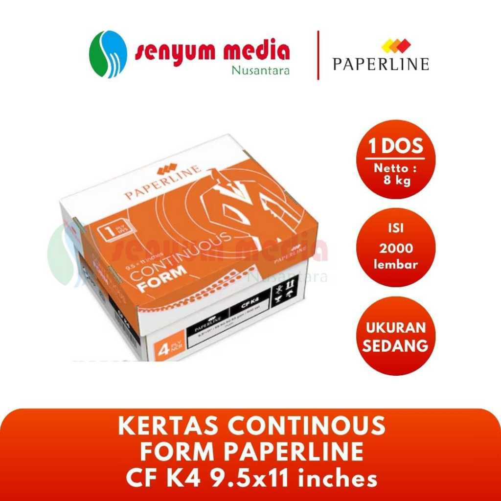 Jual Kertas Continous Form Paperline Cf K4 W 9.5x11 Inches | Shopee ...