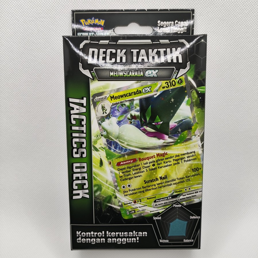 Jual Pokemon TCG Indonesia - Scarlet & Violet “Deck Taktik” - Starter Deck - Meowscarada Ex ...