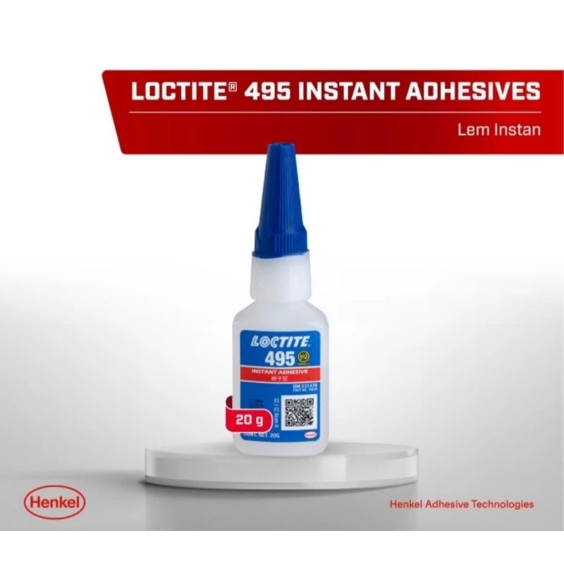 Jual HENKEL LOCTITE 495 Instant Adhesive Lem Instan Lem super glue 20 ...