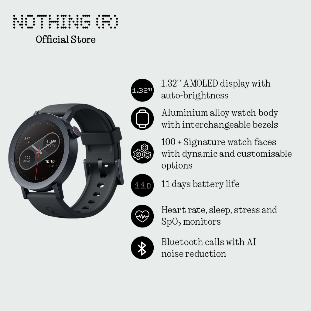 Jual Nothing CMF Watch Pro 2 - Dark Grey | Shopee Indonesia