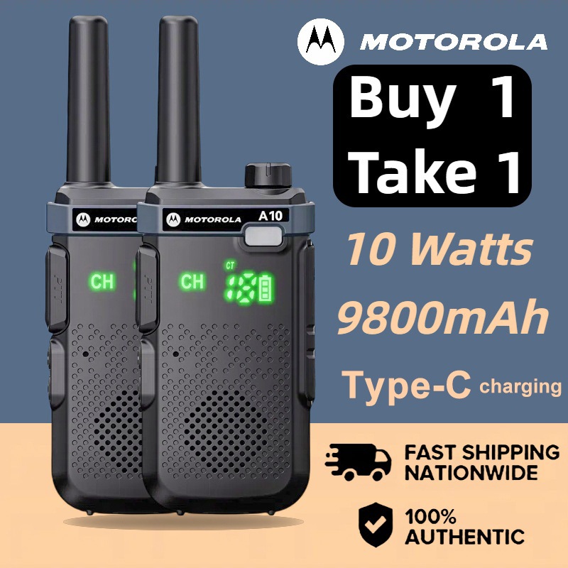 Jual MOTOROLA mini Jarak jauh walkie-talkie stasiun radio 400-520MHZ ...