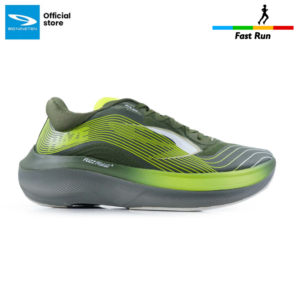 Jual 910 Nineten Haze Tempo Sepatu Lari - Olive/Kuning/Tembaga | Shopee ...