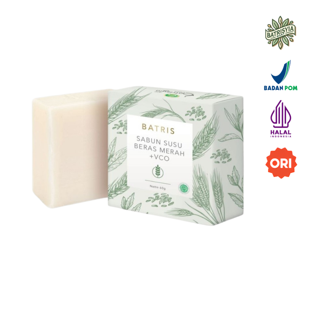 Jual Batris Sabun VCO Susu Beras Merah 60 g | Shopee Indonesia