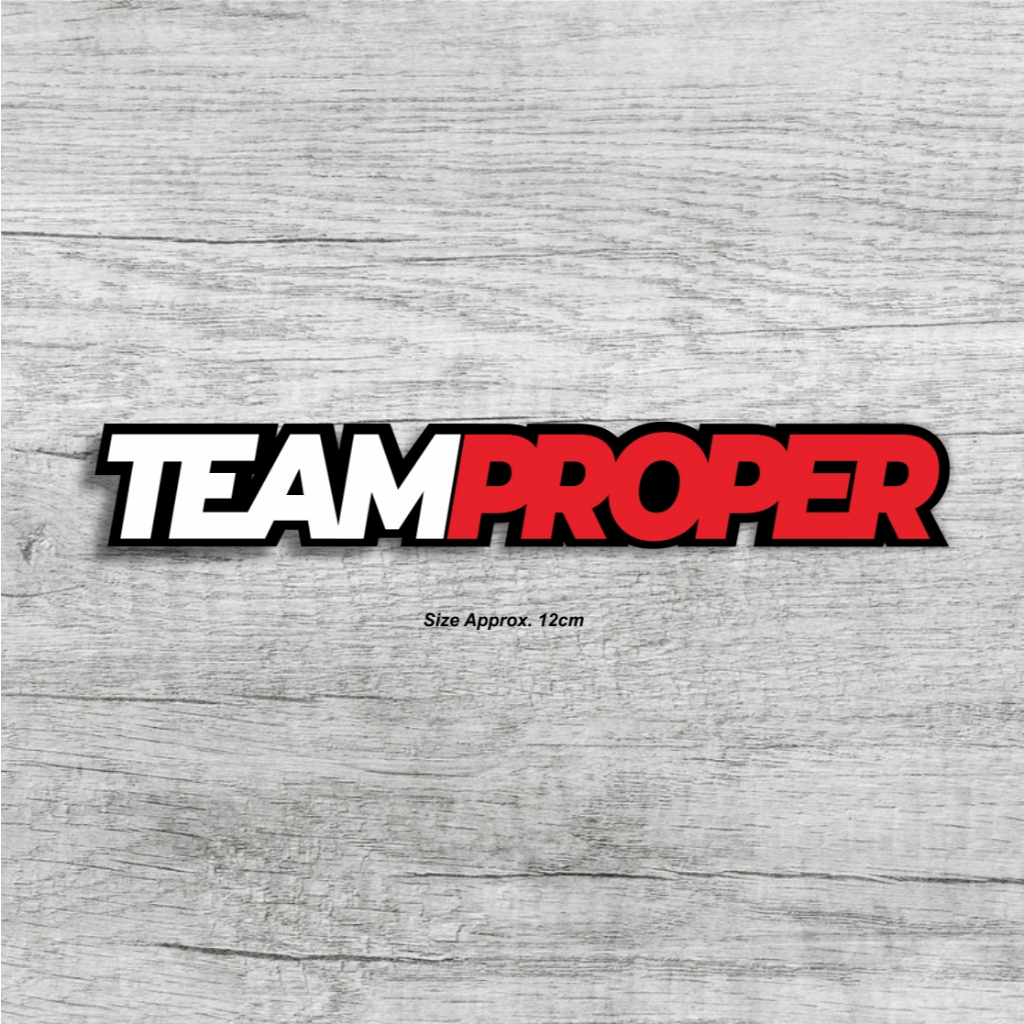 Jual Sticker Team Proper | Sticker Print Cut Motor Mobil Helm | Shopee ...