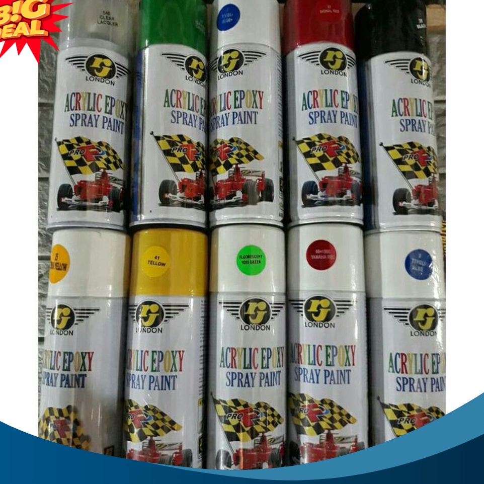 Jual ORIGINAL cat semprot rj 4cc kaleng besar warna standar pilok ...