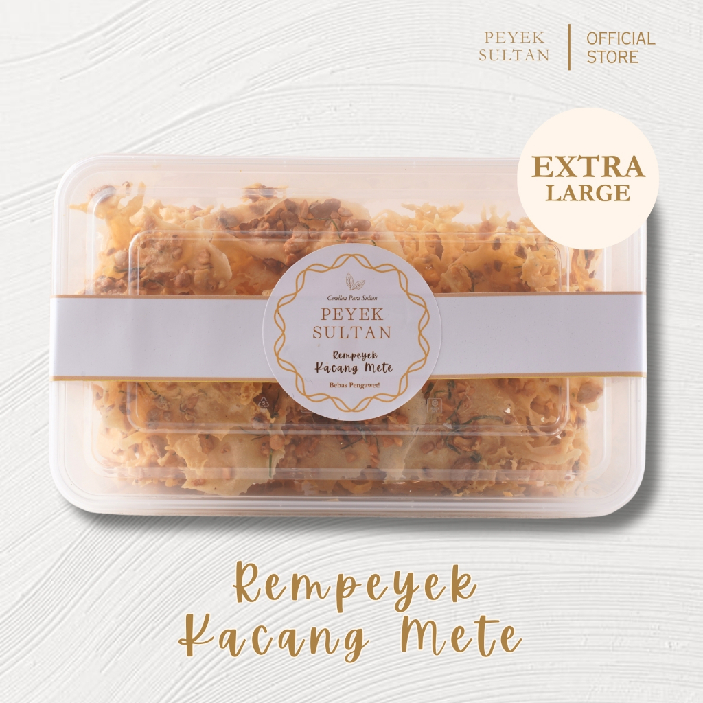Jual PEYEK SULTAN - Rempeyek Kacang Mete (Box - XL) | Shopee Indonesia