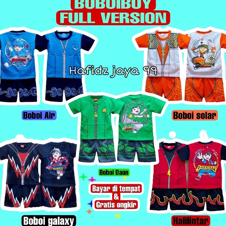 Jual Booming SETELAN BAJU KAOS KOSTUM BOBOIBOY ANAK LAKILAKI BOBOIBOY ...
