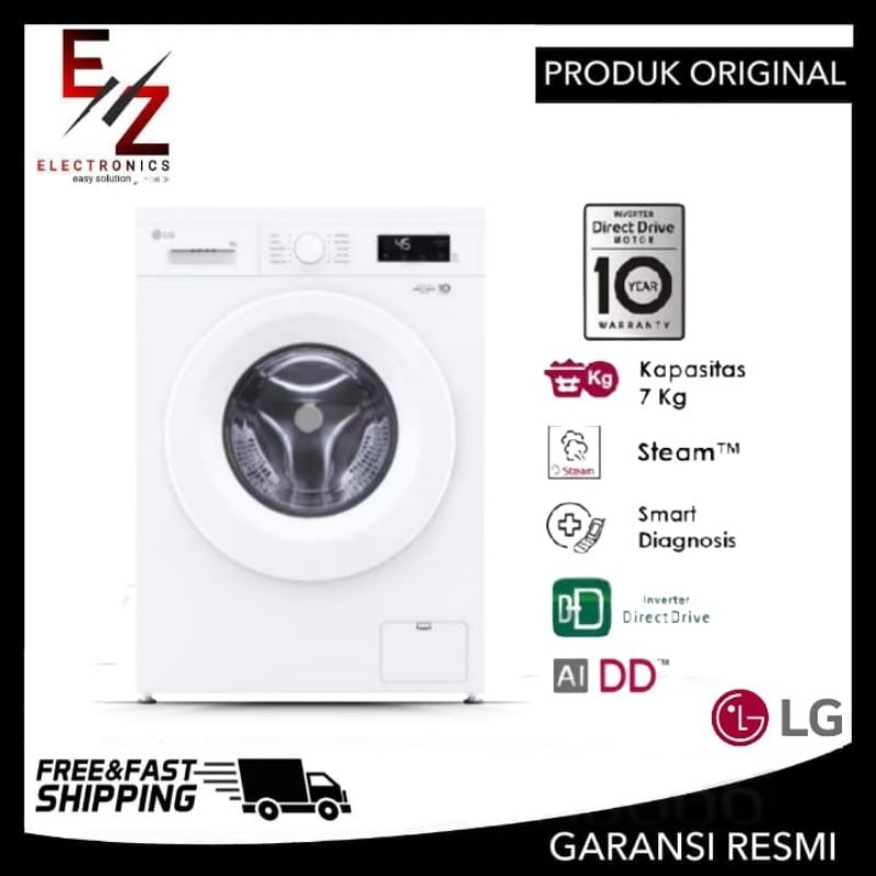 Jual LG FB1207S6W Mesin Cuci Front Loading 7 Kg Inverter Direct Drive ...