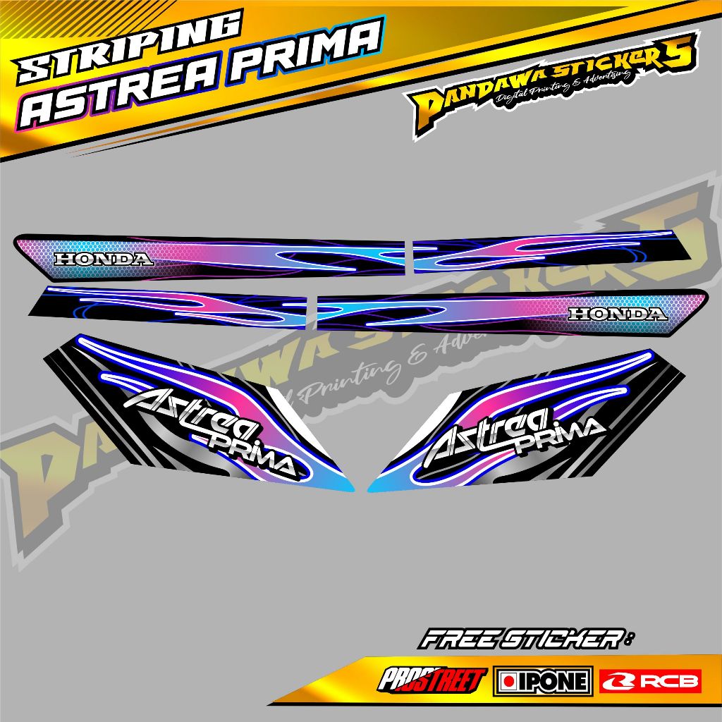 Jual STRIPING VARIASI HONDA ASTREA PRIMA / STICKER LIST MOTOR ASTREA ...
