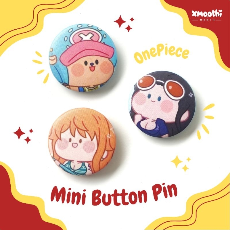 Jual ONE PIECE BUTTON PIN - CHOPPER NICO ROBIN NAMI - ANIME ONE PIECE ...