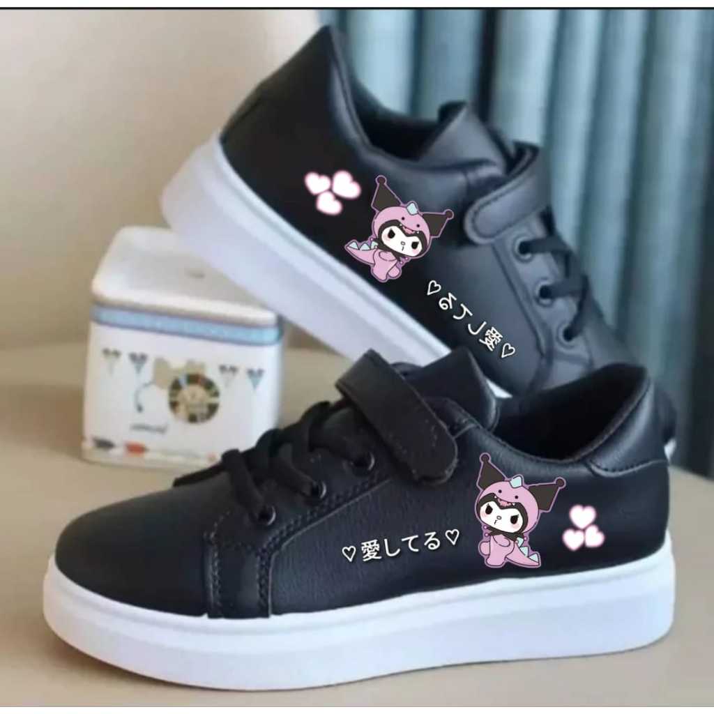 Jual Sepatu Anak Sepatu Sekolah Sepatu Main Lucu Sanrio Kuromi Favorit ...