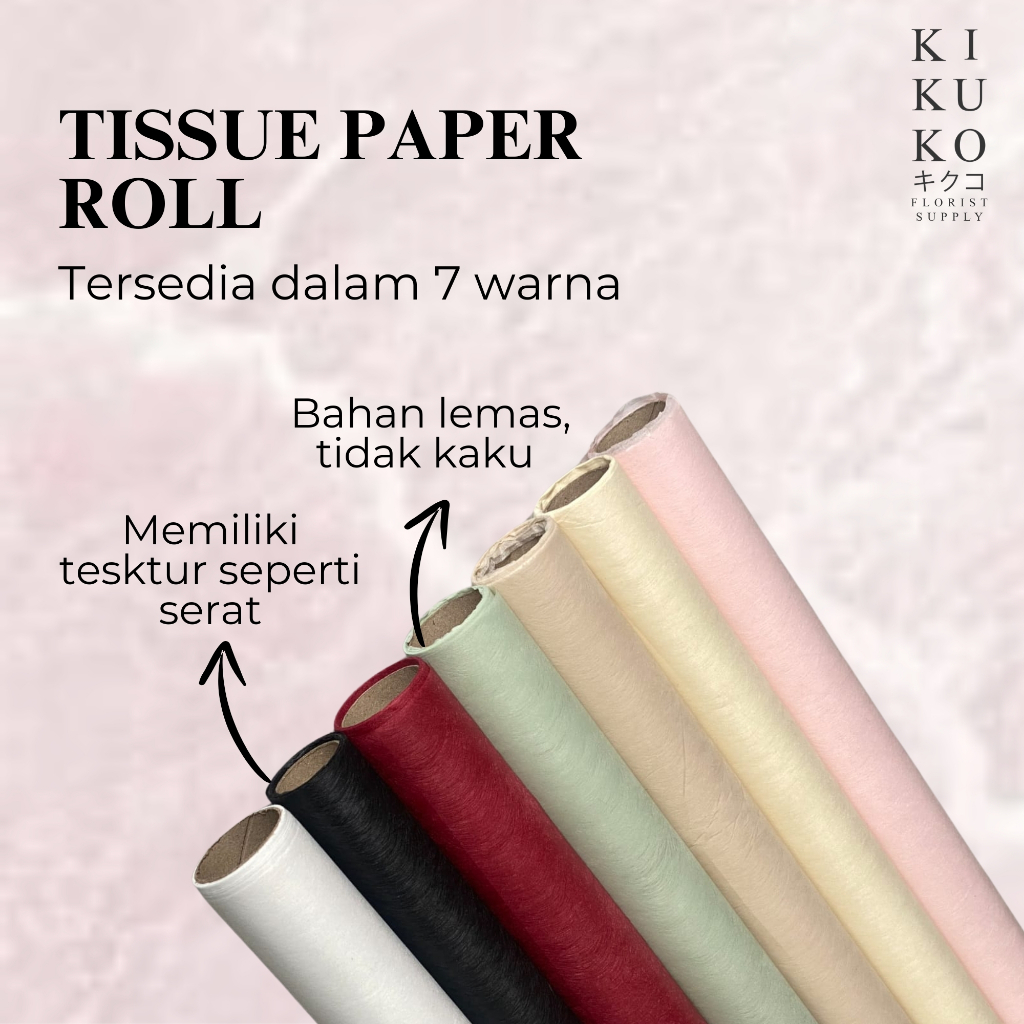 Jual Wrapping Korean Tissue Paper - Roll 60x10 m - Kertas Korea ...