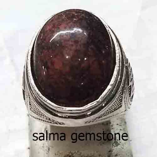 Jual cincin batu akik badar besi merah jamin batu asli bergaransi ...