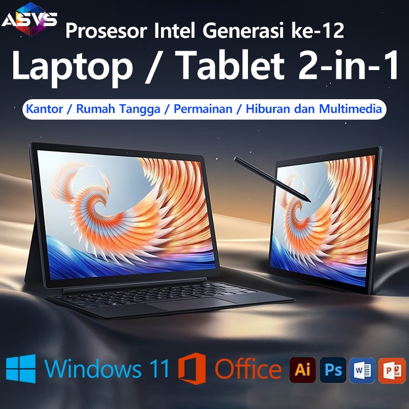 Jual Laptop/Tablet 2-in-1 dengan layar sentuh, prosesor Intel Generasi ...