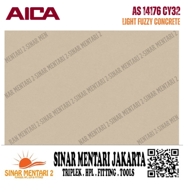 Jual AICA HPL AS 14176 CY32 Light Fuzzy Concrete | Shopee Indonesia