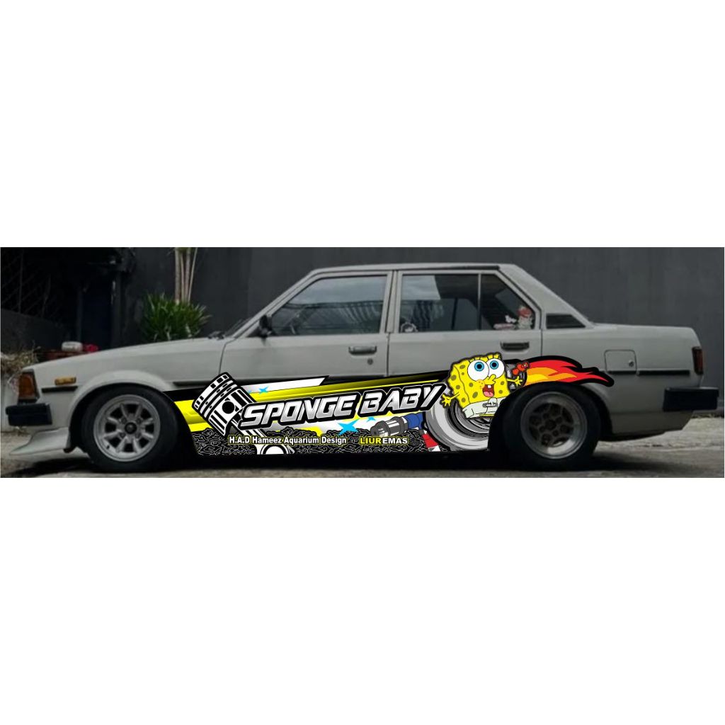 Jual DECAL MOBIL SEDAN DX STIKER MOBIL SEDAN STIKER MOBIL BALAP STIKER ...