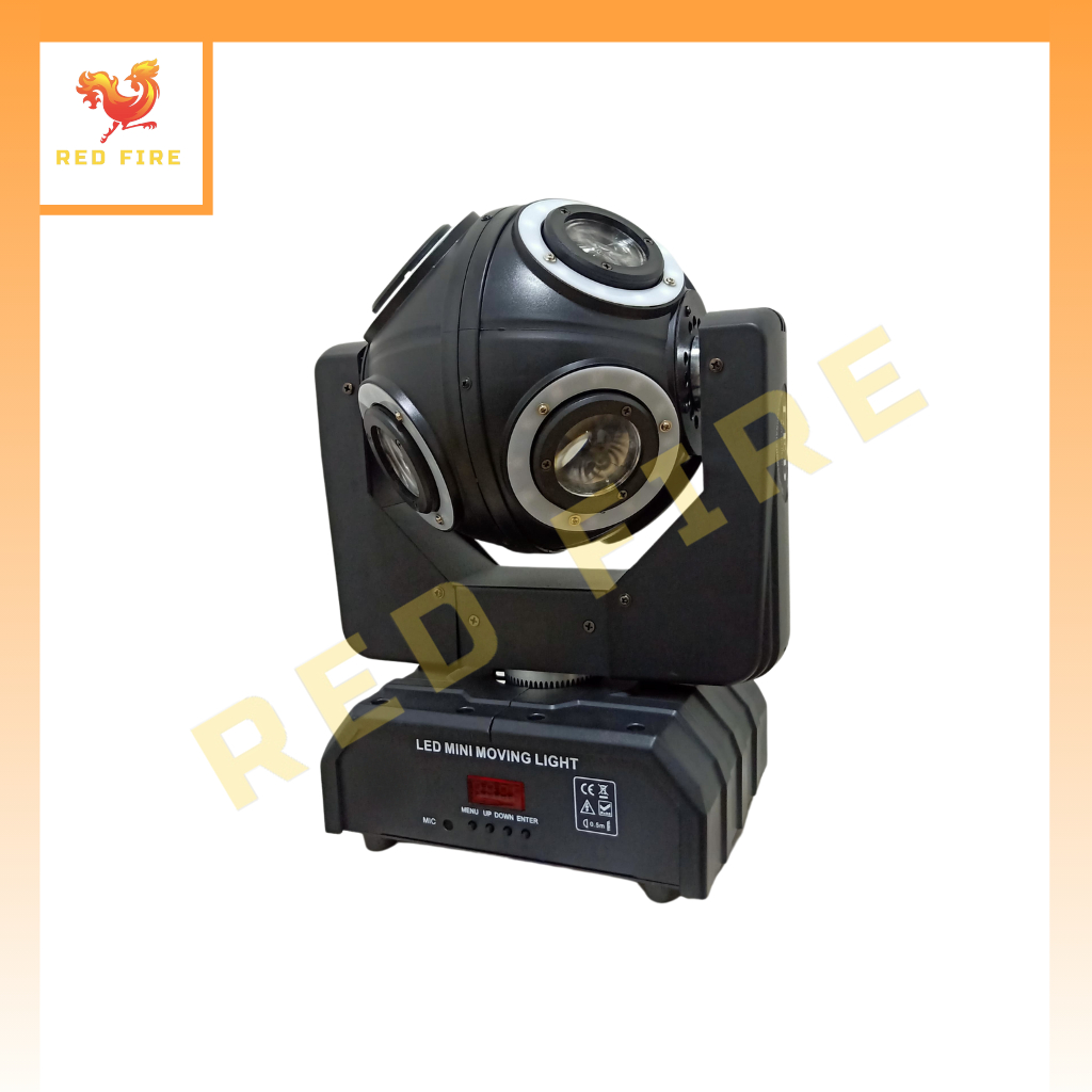 Jual REDFIRE lampu light led moving head ball beam + LED ring RGBW ...