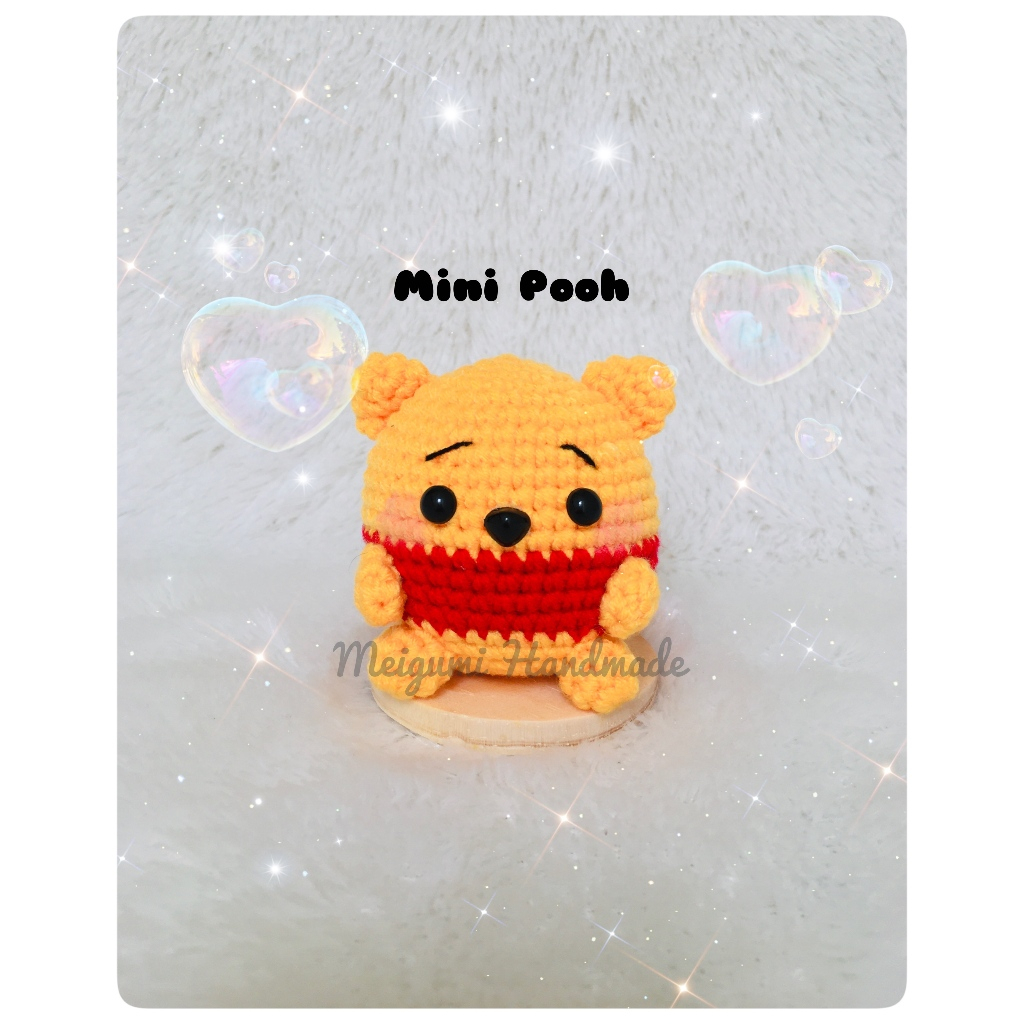 Jual [Ready Stock] Boneka Rajut Winnie The Pooh Mini / Amigurumi Winnie ...
