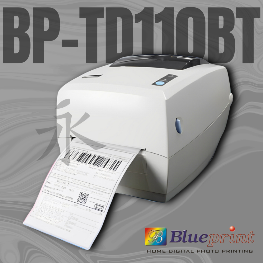 Jual Printer Barcode Thermal Label Resi A6 BLUEPRINT TD110BT USB+Bluetooth | Shopee Indonesia