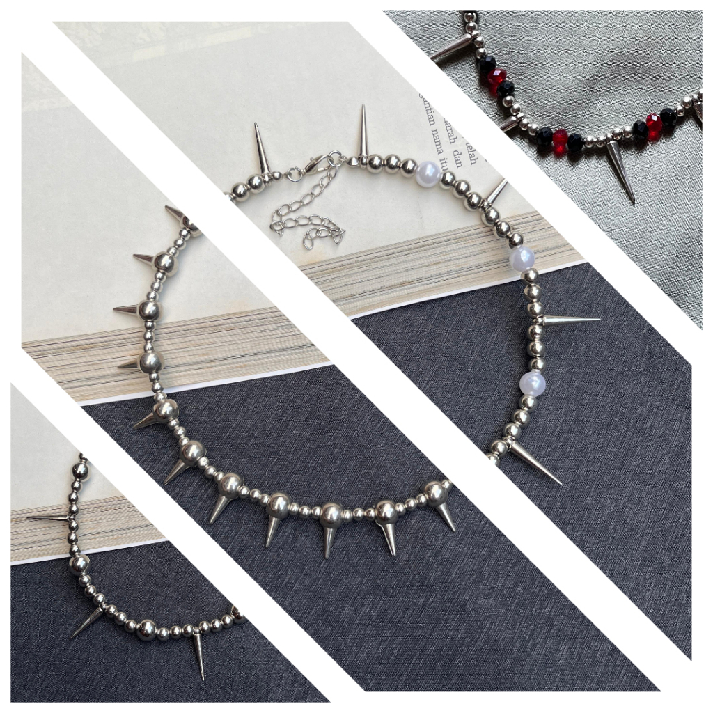Jual SPIKE NECKLACE | KALUNG SPIKE | GOTHIC NECKLACE | PUNK NECKLACE | KALUNG PRIA WANITA ...