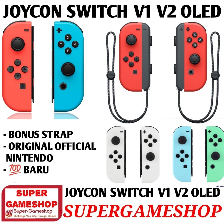 Jual Joycon Nintendo Switch Joypad Switch V1 V2 Nintendo Switch Oled Joycon Nintendo Switch ...