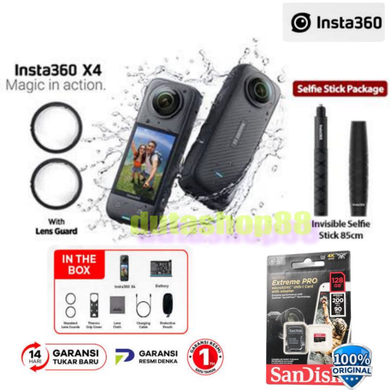 Jual insta360 X4 action cam 8K camera 360 insta360 one X4 garansi resmi | Shopee Indonesia