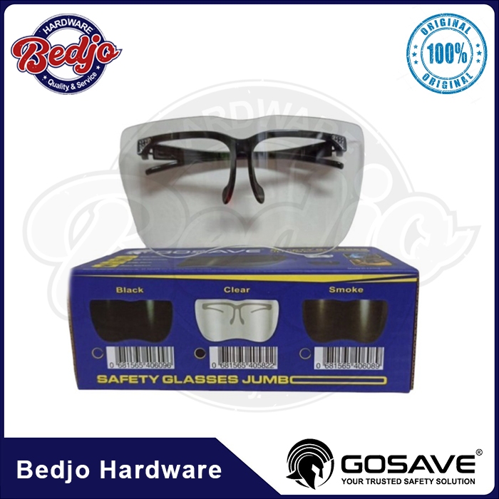 Jual Gosave Kacamata Safety Jumbo Clear / Kaca Mata Gerinda | Shopee ...