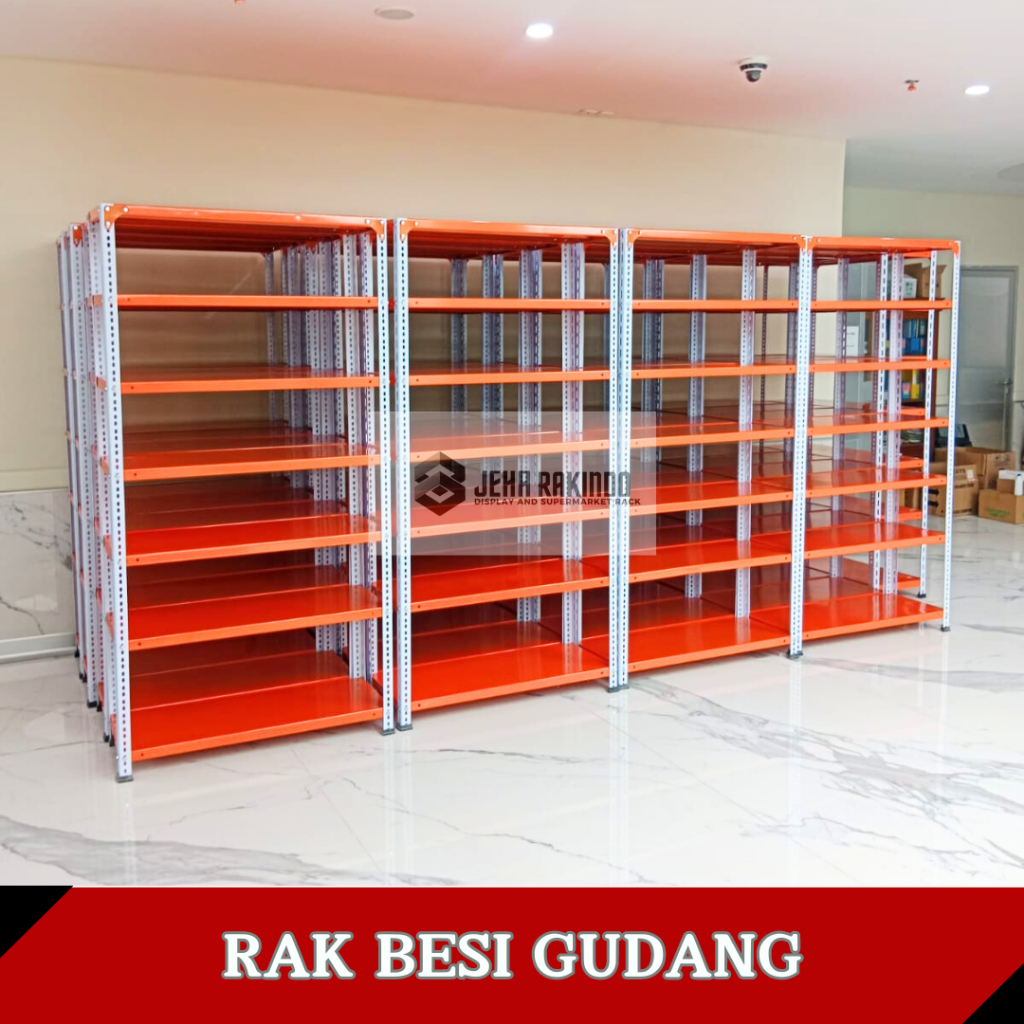 Jual Rak gudang besi Rak besi siku Rak susun serbaguna/Rak gudang /Rak ...