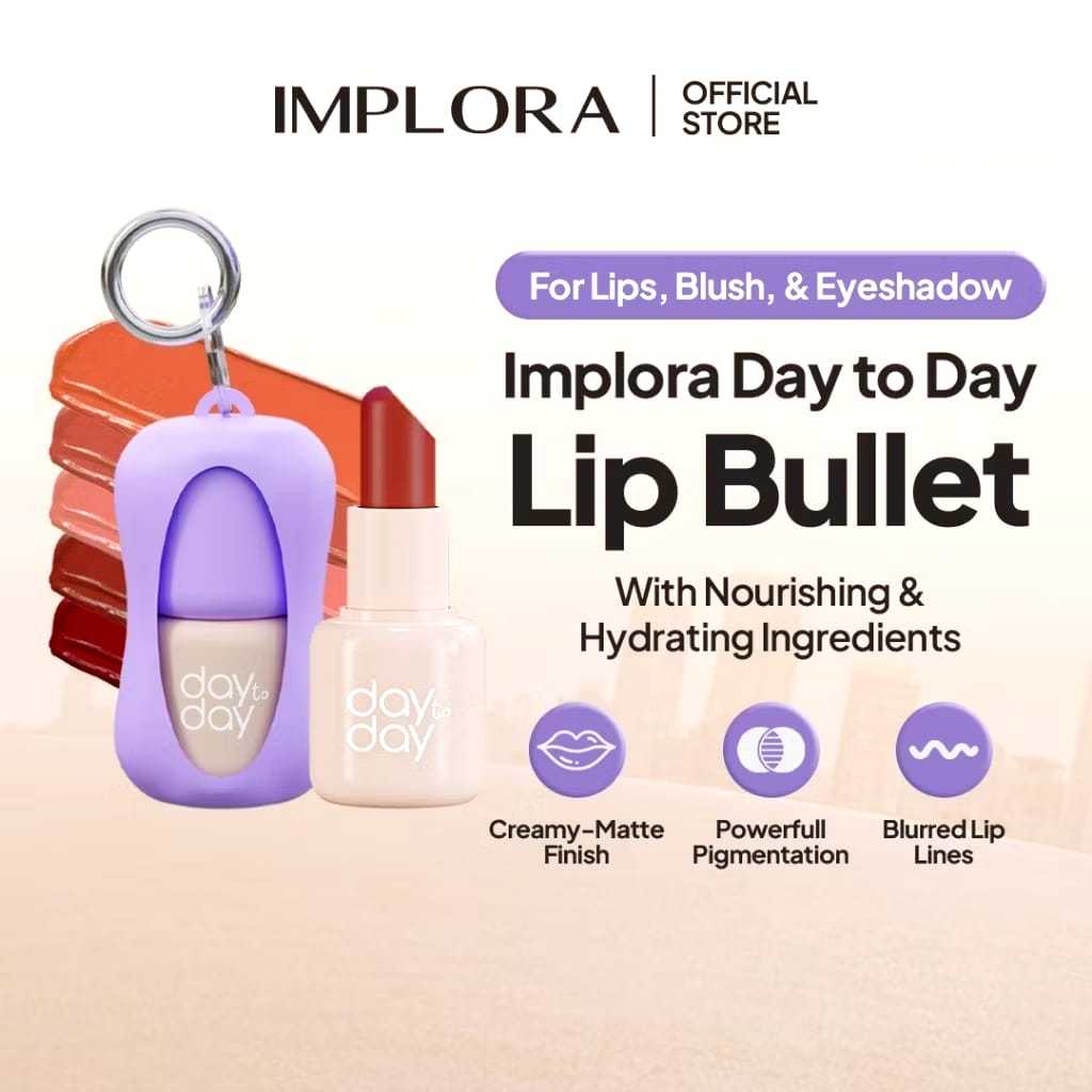Jual IMPLORA KEYCHAIN LIP BULLET DAY TO DAY SERIES | Shopee Indonesia