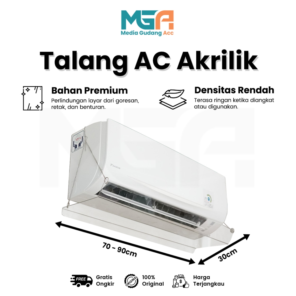 Jual TALANG AC / PENAHAN AC / REFLEKTOR AC AKRILIK BERKUALITAS GROSIR ...