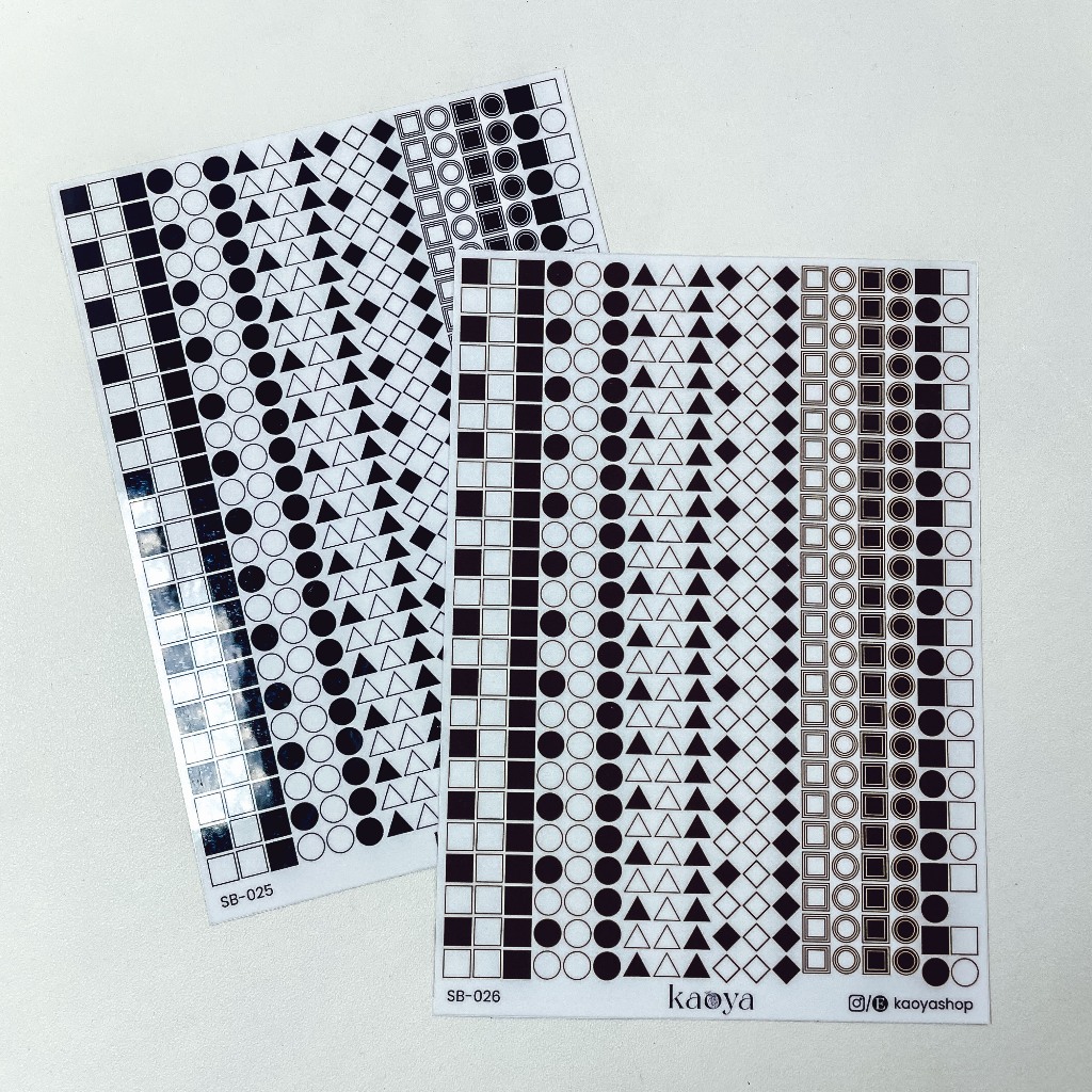 Jual Basic Sticker: Small Geometri Scrapbook Journal Stiker deco ...