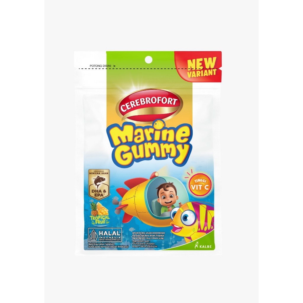 Jual CEREBROFORT MARINE GUMMY TROPICAL FRUIT SACHET | Shopee Indonesia