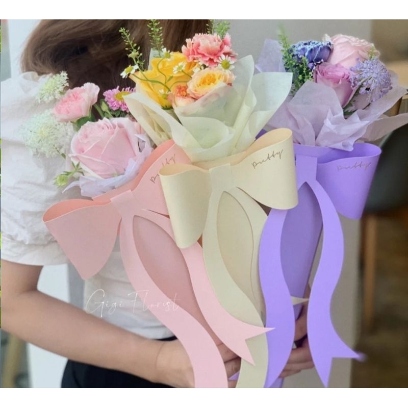 Jual Bloom Ribbon Box / box bunga / buket bunga / bunga 1 tangkai ...