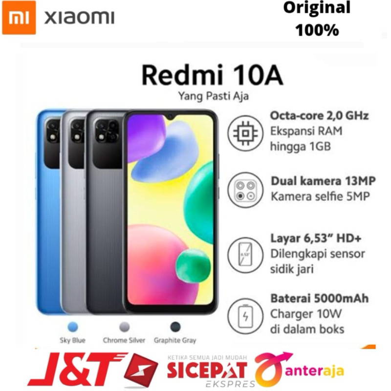 Jual XIAOMI REDMI 10A RAM 3/32GB & RAM 4/64GB | Shopee Indonesia