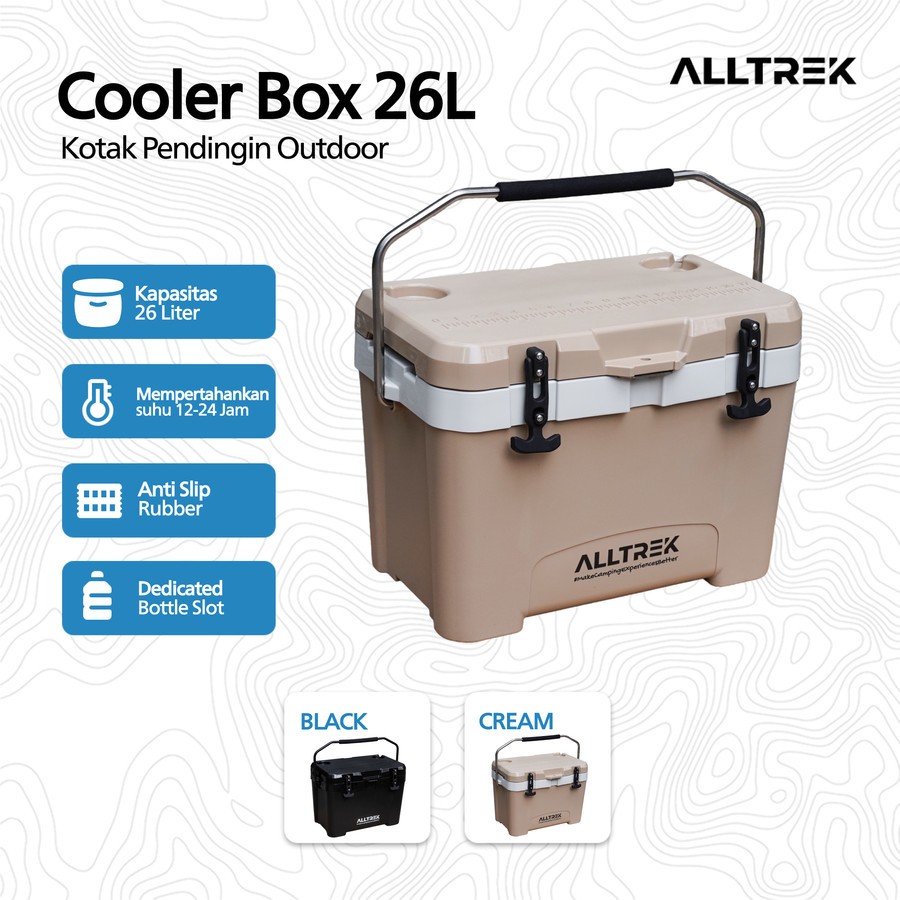 Jual ALLTREK Cooler Box 26L Storage Box Outdoor Incubator | Shopee ...