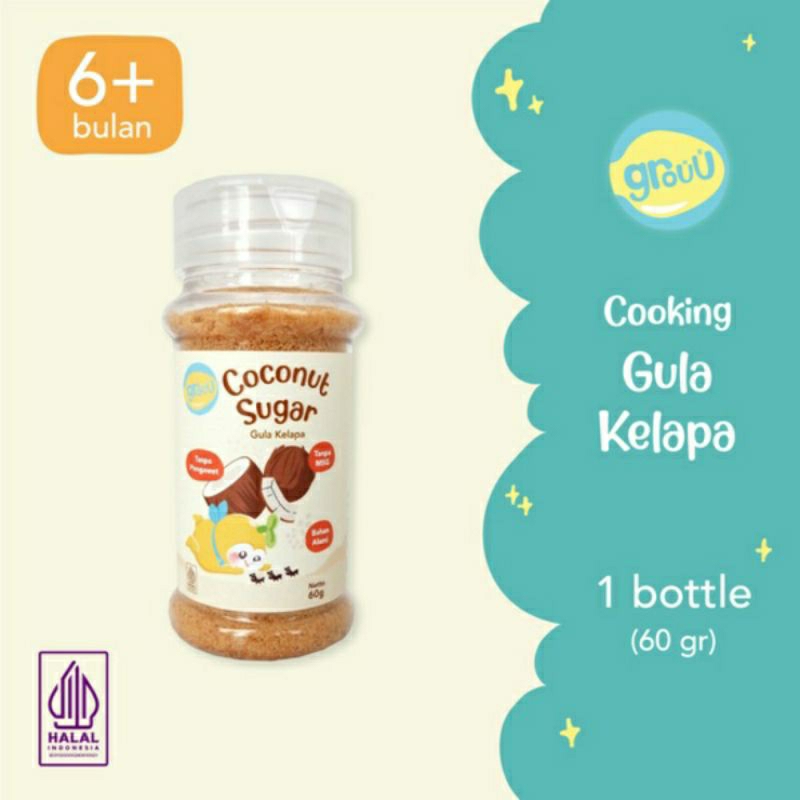 Jual GROUU COOKING POWDER - COCONUT SUGAR (65g) | Shopee Indonesia
