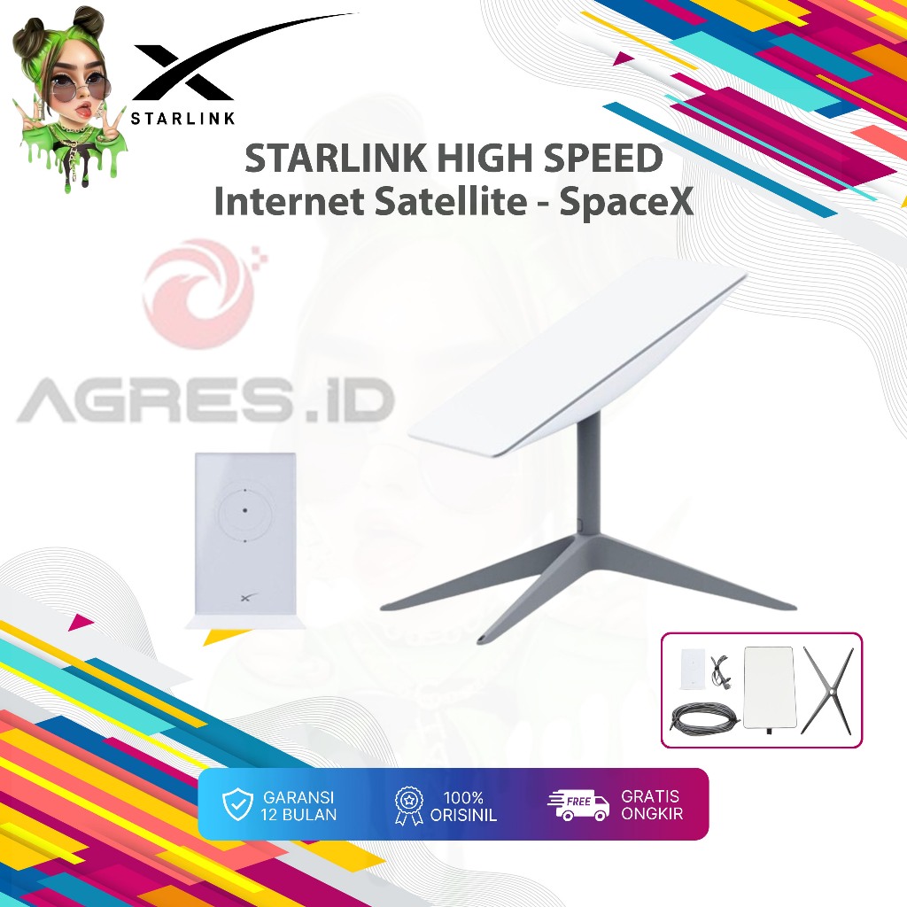 Jual STARLINK Standard Internet Kit Satelite Antenna & WiFi Router Kit ...