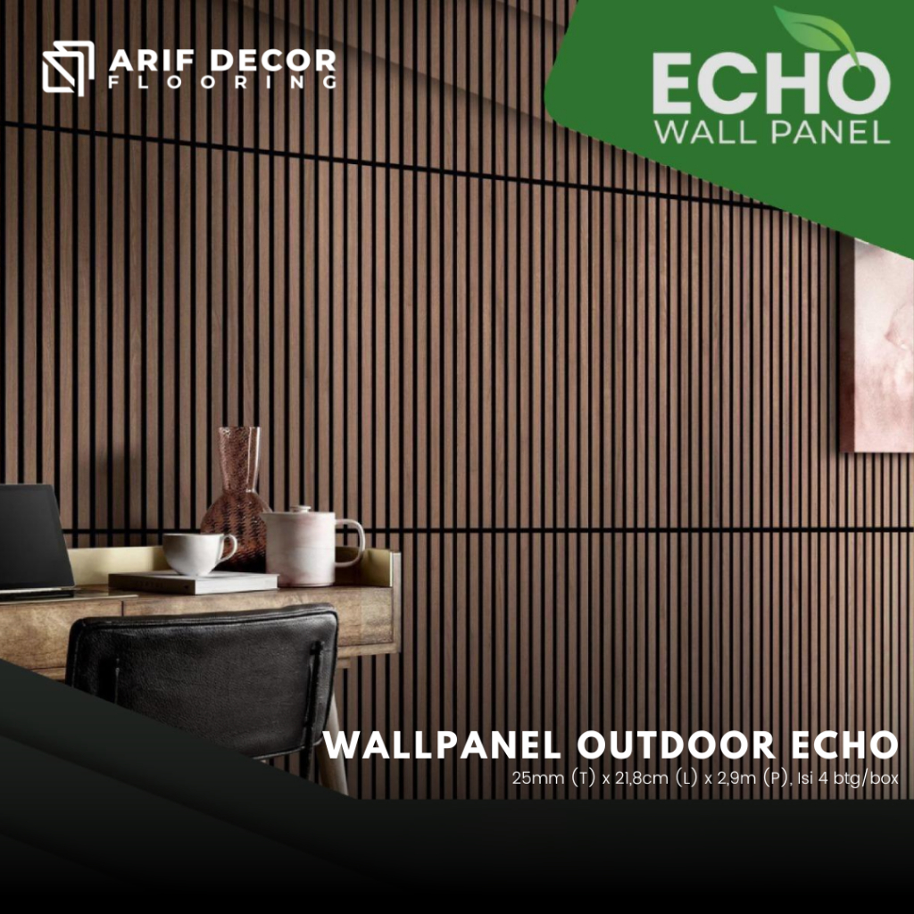 Jual wpc wallpanel outdoor echo wood panel dekorasi dinding | Shopee Indonesia