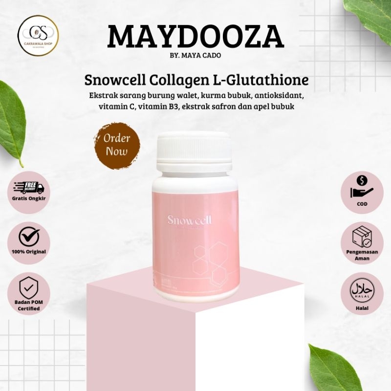 Jual (ORI) MAYDOOZA SNOWCELL COLLAGEN L-GLUTATHIONE | SNOWCELL MAYACADO ...