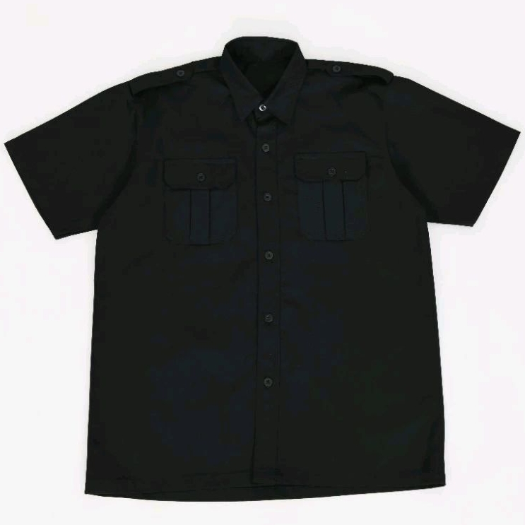 Jual Basic - ZOLBLUS Workshirt Enginer Polos "HITAM PEKAT" | Shopee ...