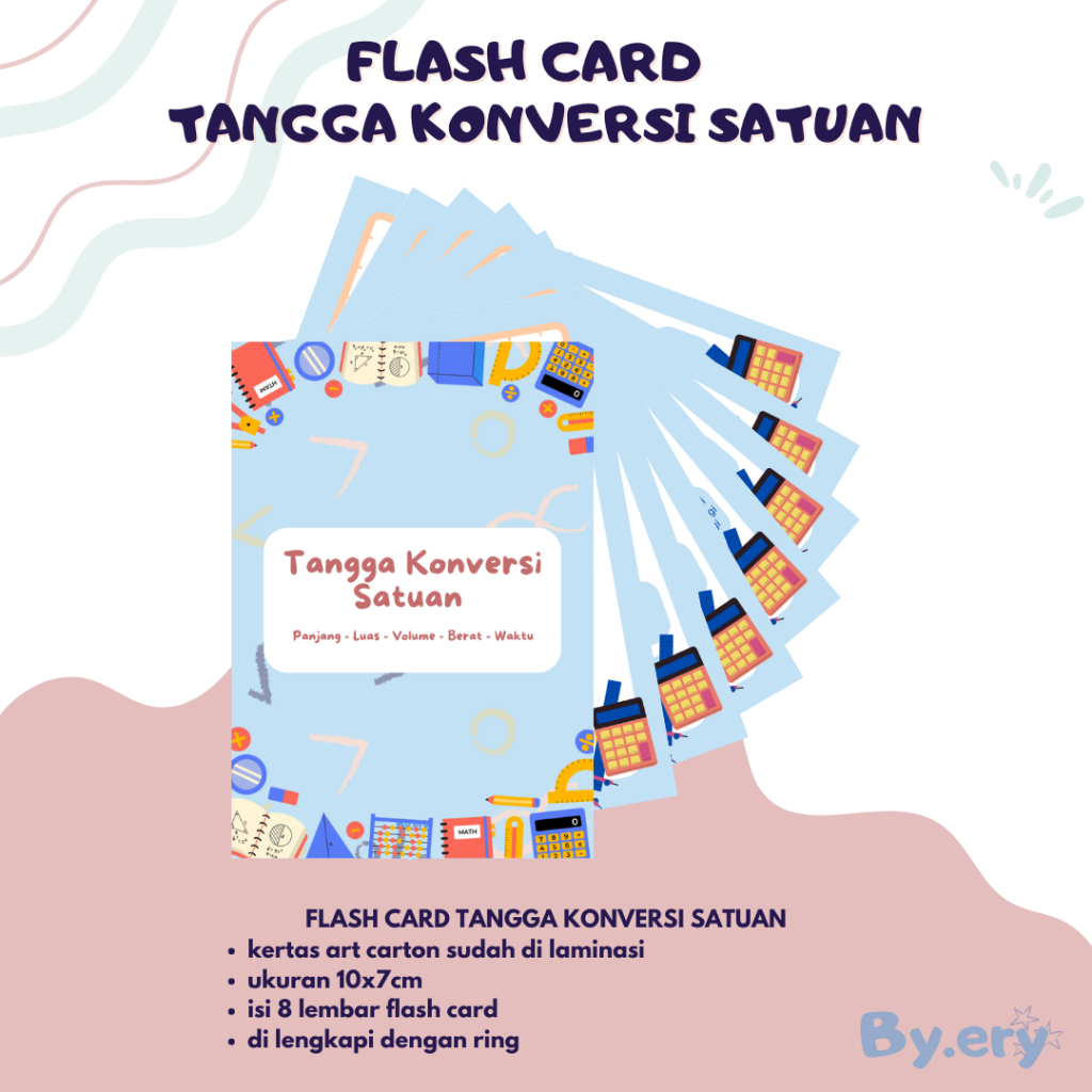 Jual FLASH CARD TANGGA KONVERSI SATUAN PANJANG-BERAT-VOLUME-LUAS-WAKTU ...