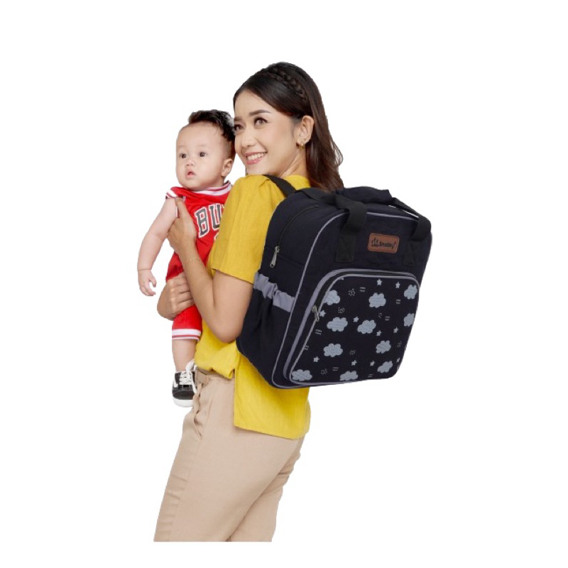 Jual Snobby Tas Bayi Ransel Saku Print Urdha | Emily | Jolly | Megha Series | Shopee Indonesia