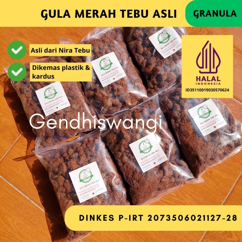 Jual GENDHISWANGI-GULA MERAH TEBU ASLI (GRANULA) 1kg /GMT MURNI NIRA ...