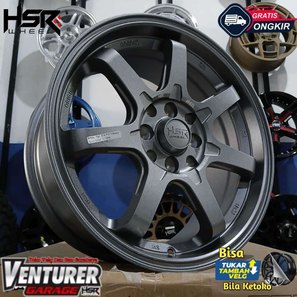 Jual [ PROMO ] velg r16 hsr tjh lebar 7 pelek mobil racing ring 16 mobilio vios city brio dll ...